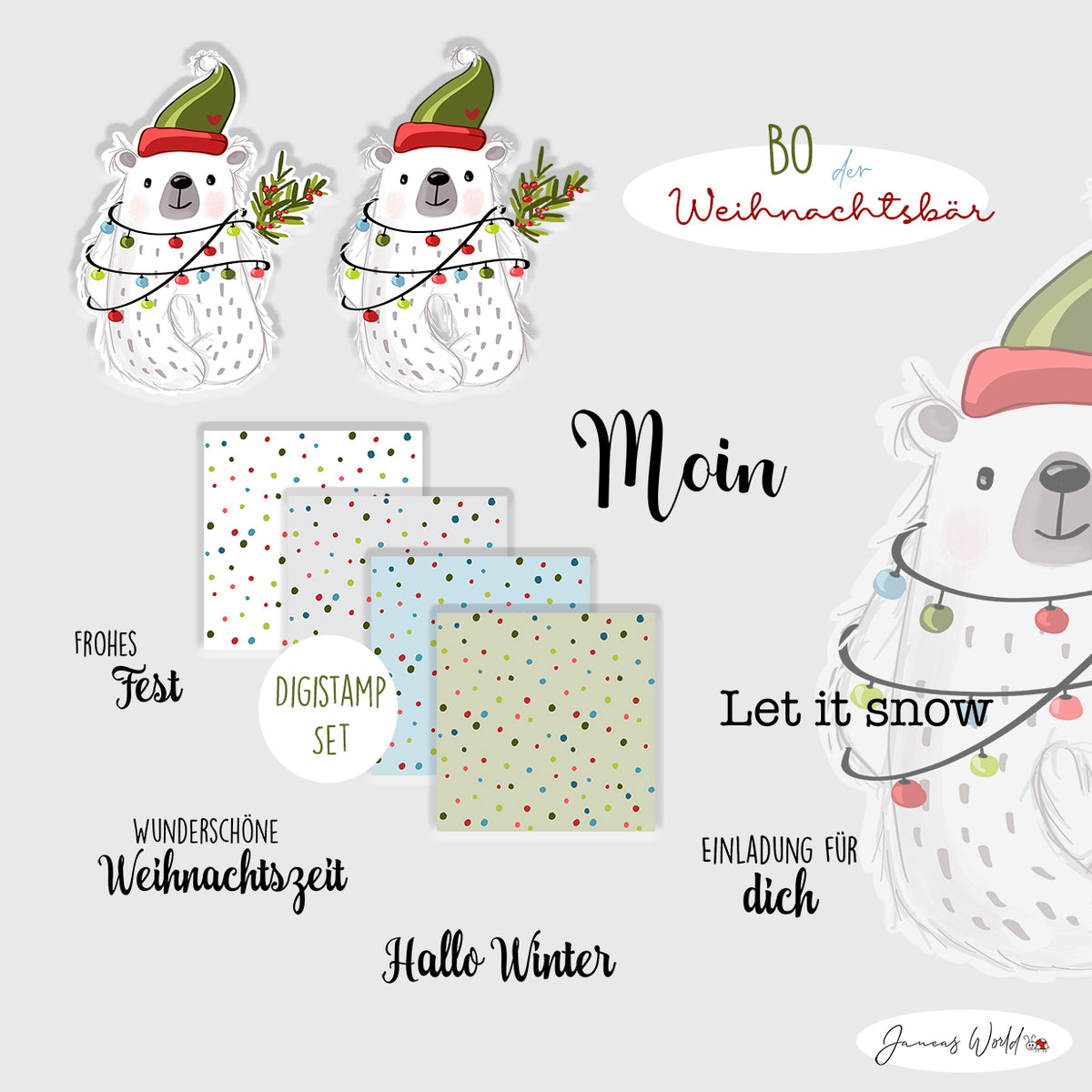 Bo - MINIStamp byJaneasWorld ® – Janeas World