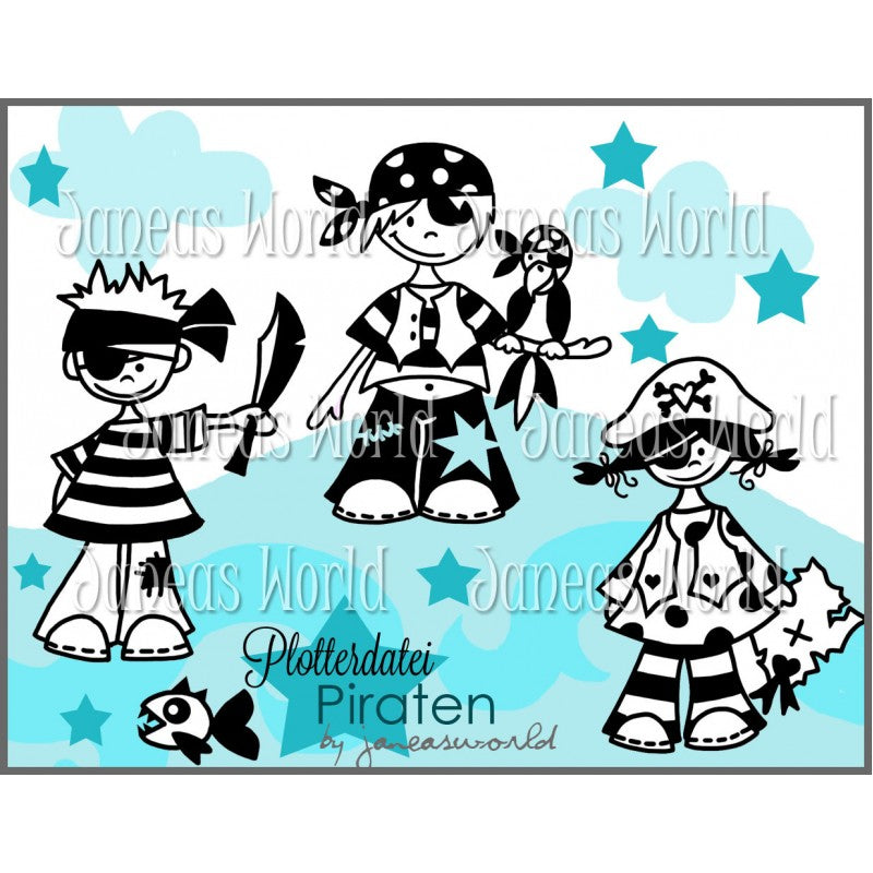 Plottervorlagen Piraten, Plotterdatei – Janeas World